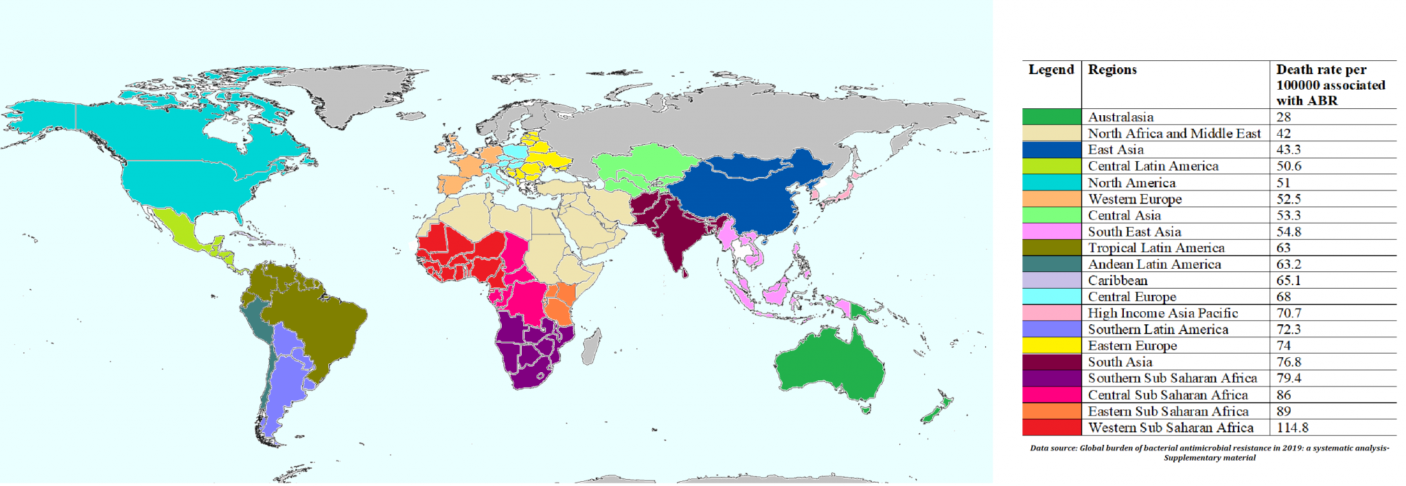 Global Burden of Bacterial Antimicrobial Resistance in 2019: A ...